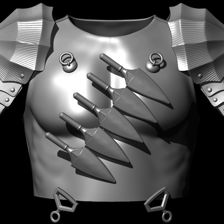 3D Printable BERSERK ARMOR GUTS ARMOR SET the black swordsman life size cosplay - Berserk Fan ...